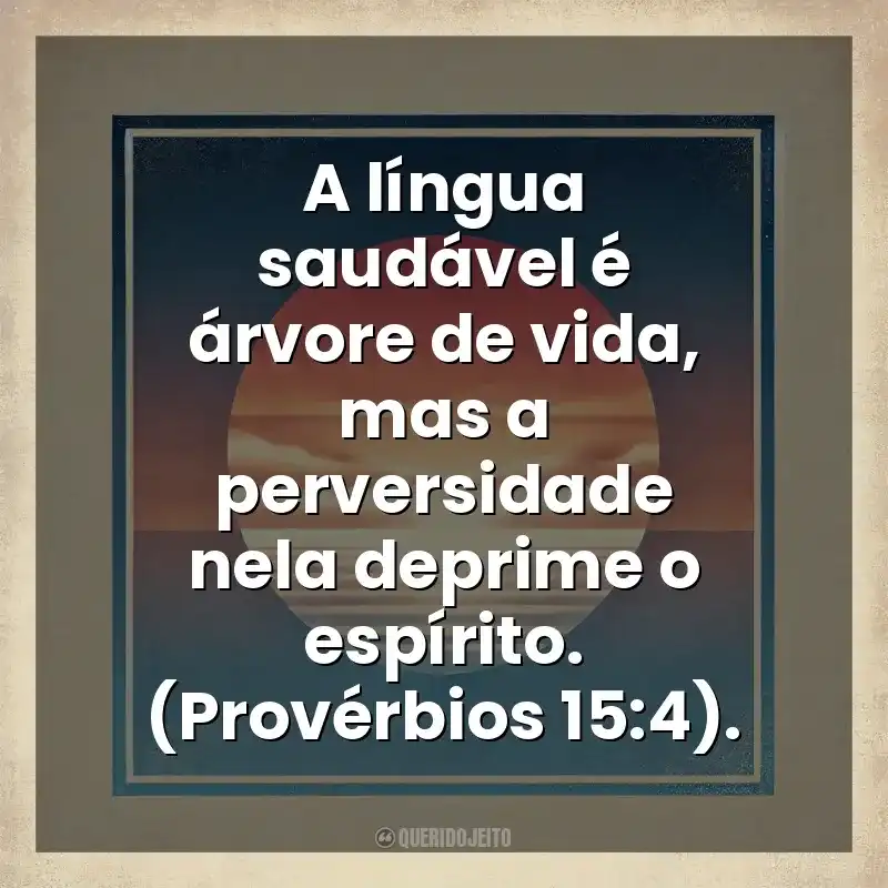 A língua saudável é... Deus